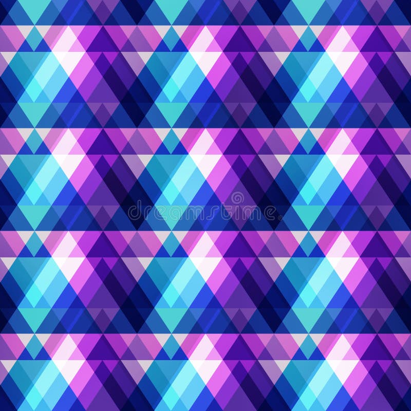 Purple Triangle Seamless Pattern Stock Vector - Illustration of ...