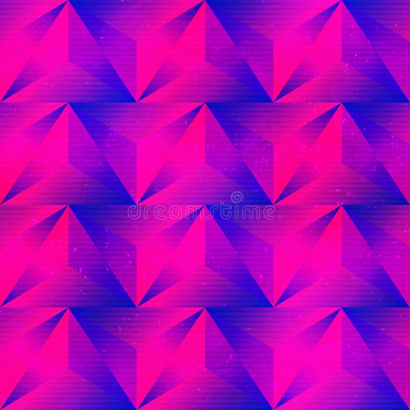 Purple Triangle Seamless Pattern Stock Vector - Illustration of ...