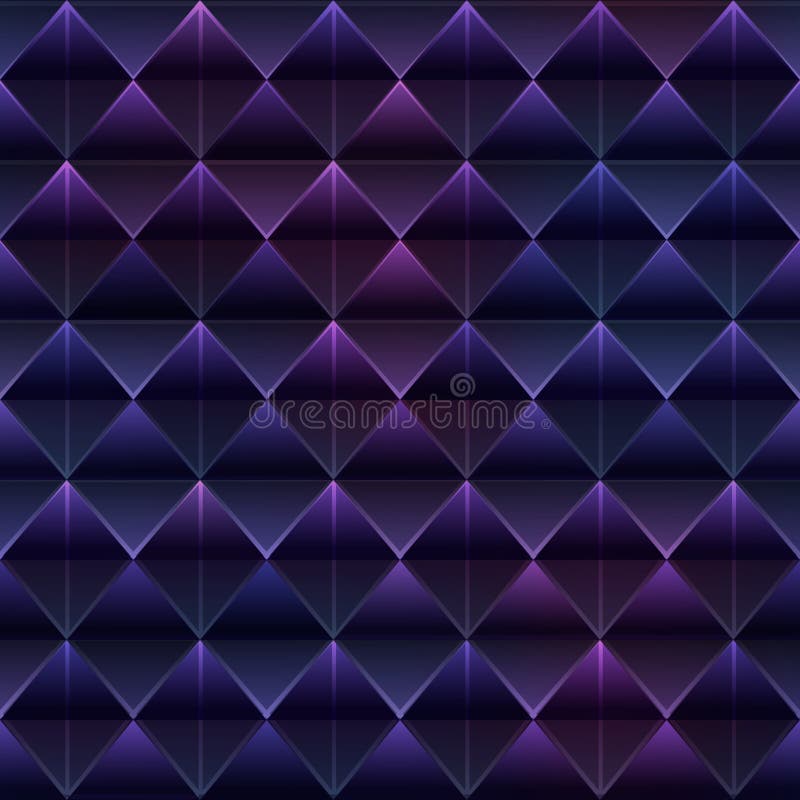Purple Triangle Seamless Pattern Stock Vector - Illustration of ...