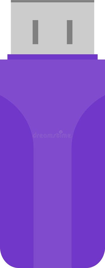 Purple USB Flash Drive. Purple USB Flash Drive Icon. Stock Vector ...
