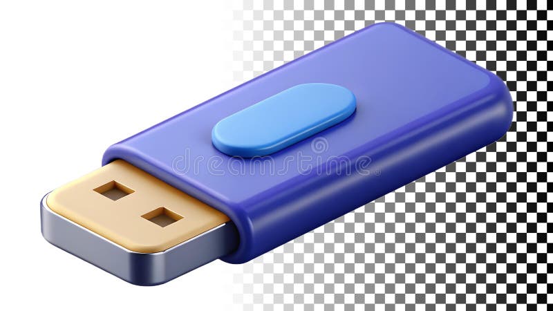 Purple USB Flash Drive Showcasing Data Storage and Portable Memory Png ...
