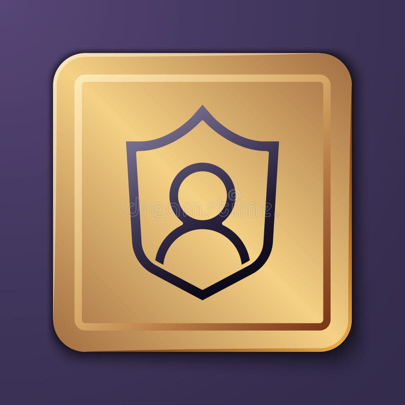 Purple User Icon in the Circle. a Solid Gradient. Stock Vector ...