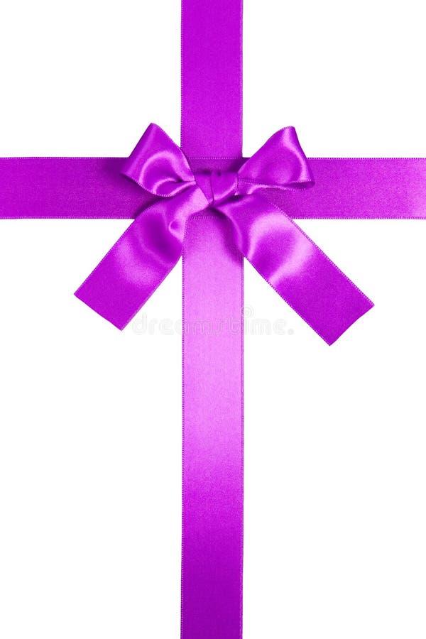 Purple Cross Vertical Ribbon Bow Stock Photos - Free & Royalty-Free ...