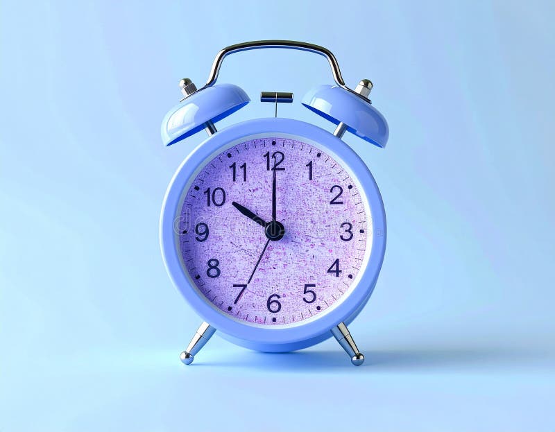 Alarm Clock Violet Color Stock Illustrations – 140 Alarm Clock Violet ...