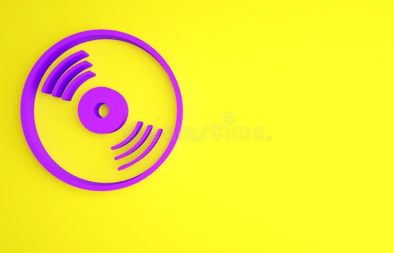 Purple Vinyl Disc Record With Sleeve Cover. Colored LP Vinyl For ...