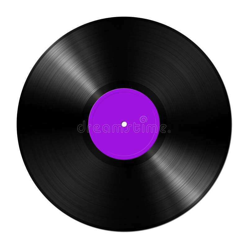 Purple Vinyl Disc Record with Sleeve Cover. Colored LP Vinyl for ...