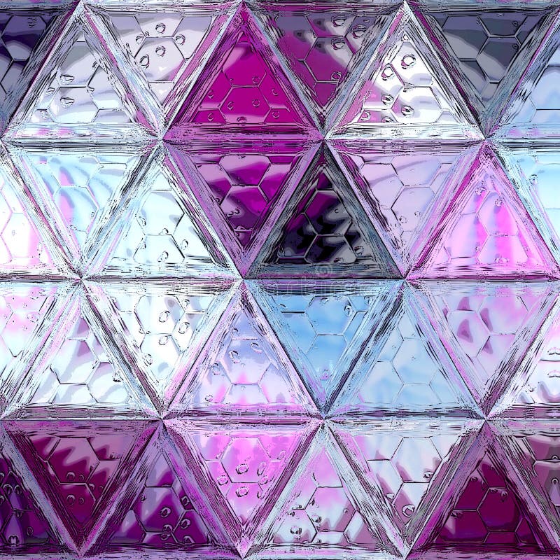 Abstract Purple And Violet Mosaic Pattern, Continuous Background. Stock ...