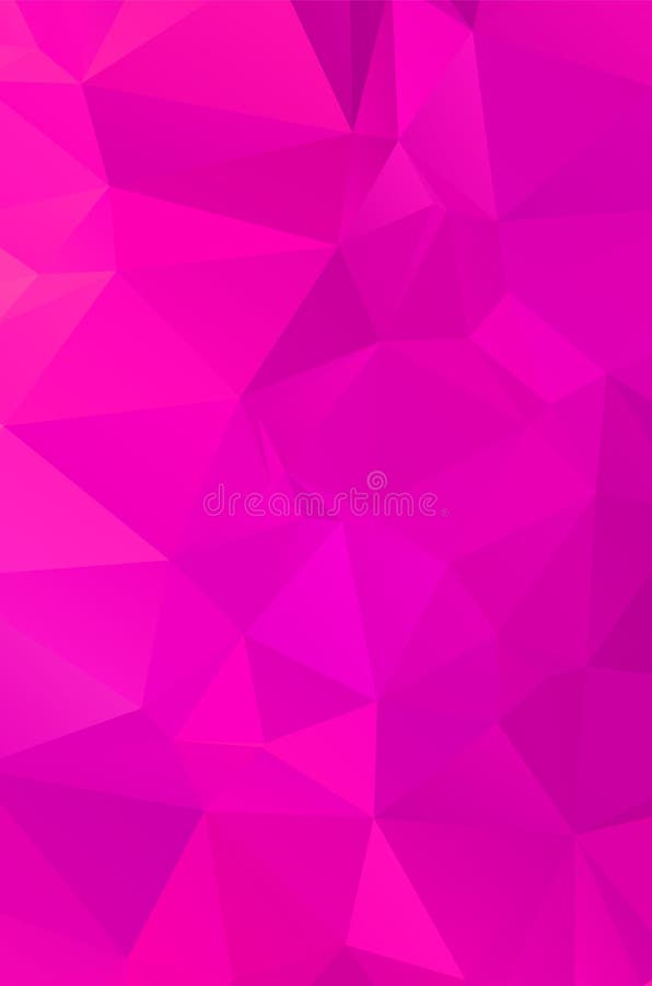 Purple Vivid Vector Texture with Triangular Style. Illustration with ...