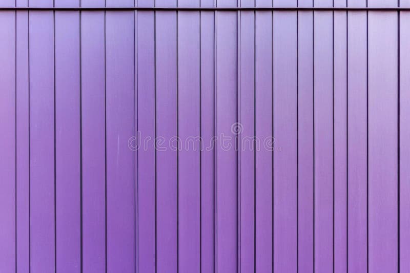 Purple Wall Creates Vertical Lines with Metal Panels and Modern Design ...