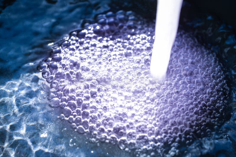 Purple Water Bubbles stock image. Image of blue, cold - 114378475