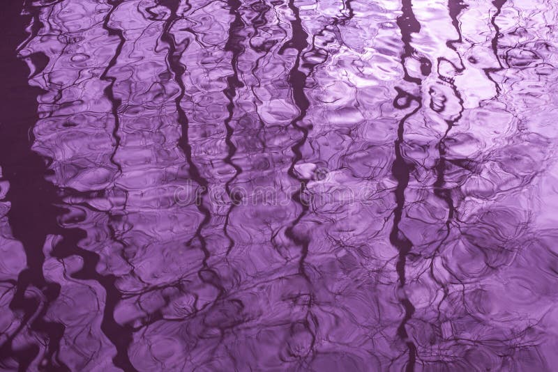 Purple Water Texture. Water of Unnatural Color Stock Photo - Image of ...