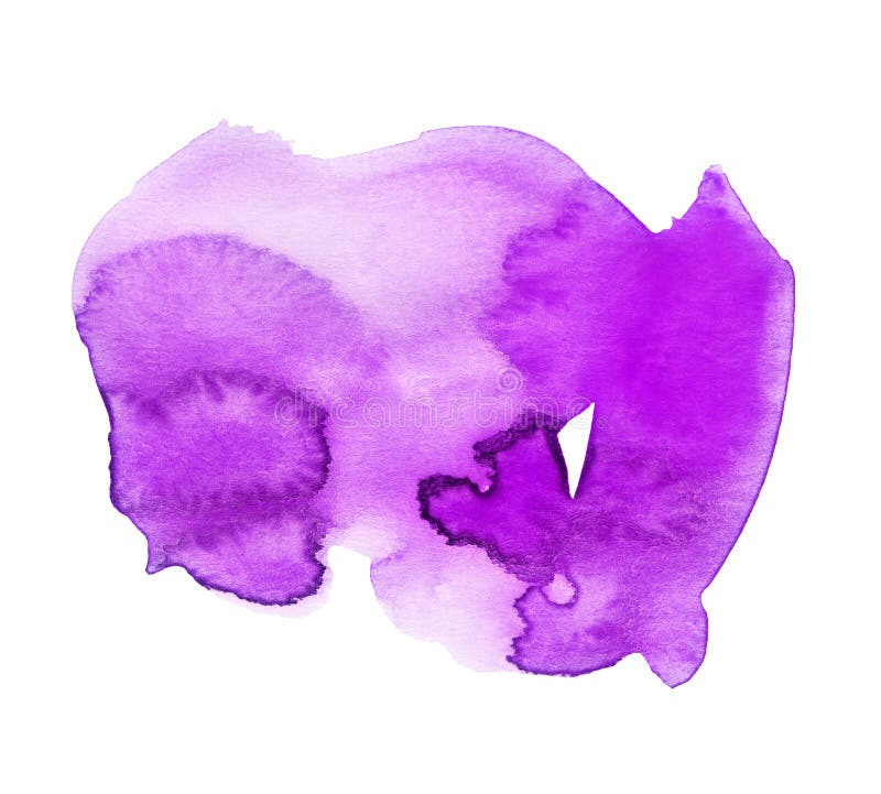 Big Blob of Purple Watercolor Stock Illustration - Illustration of ...
