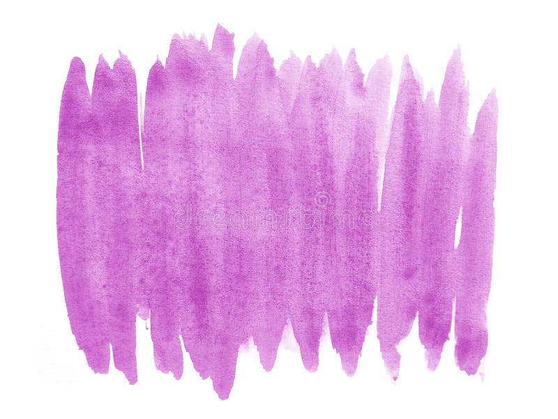 Purple Watercolor Scribble Texture. Abstract Watercolor on White ...