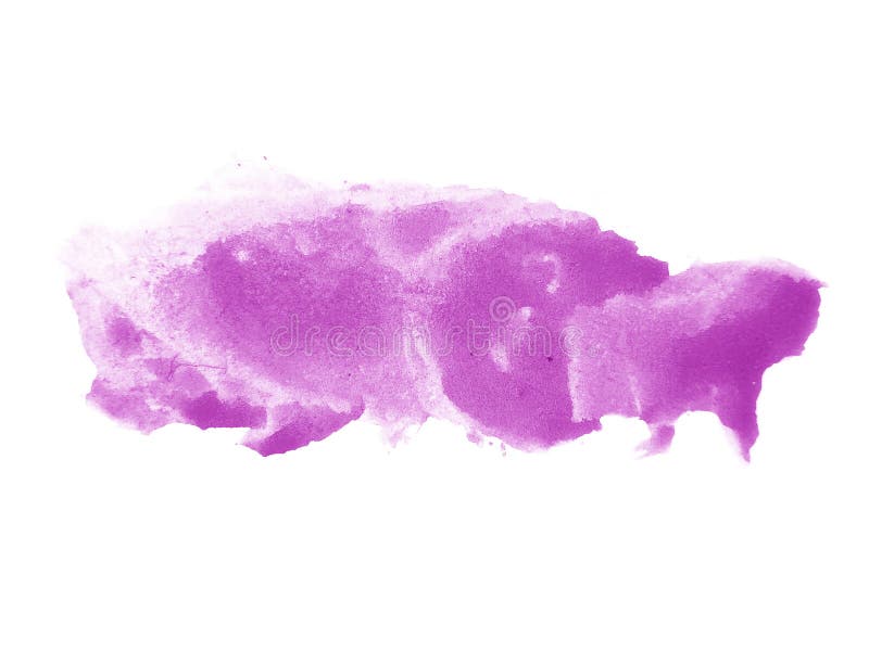 Purple Watercolor Scribble Texture. Abstract Watercolor on White ...