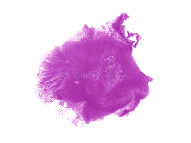Purple Watercolor Scribble Texture. Abstract Watercolor on White ...