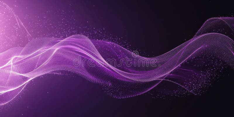 Purple Wave Abstract Background Stock Illustration - Illustration of ...