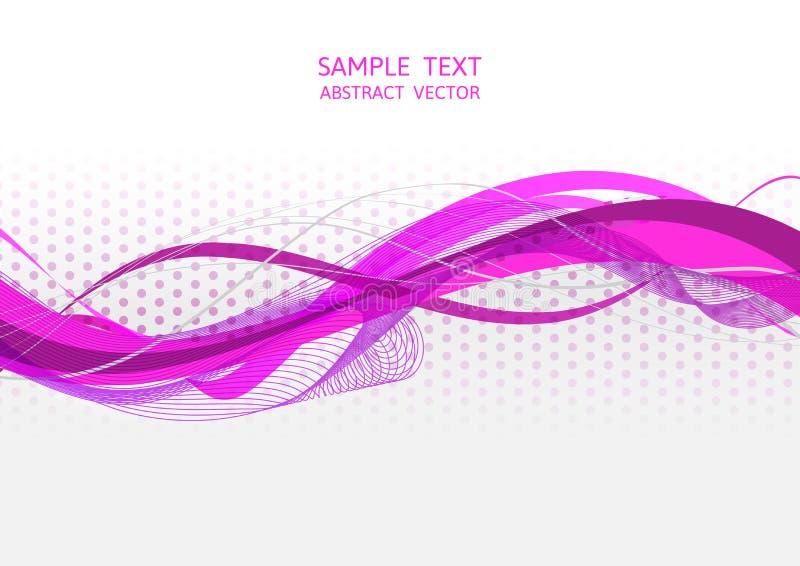 Purple Wave Abstract Vector Background, Graphic Design Stock Vector ...