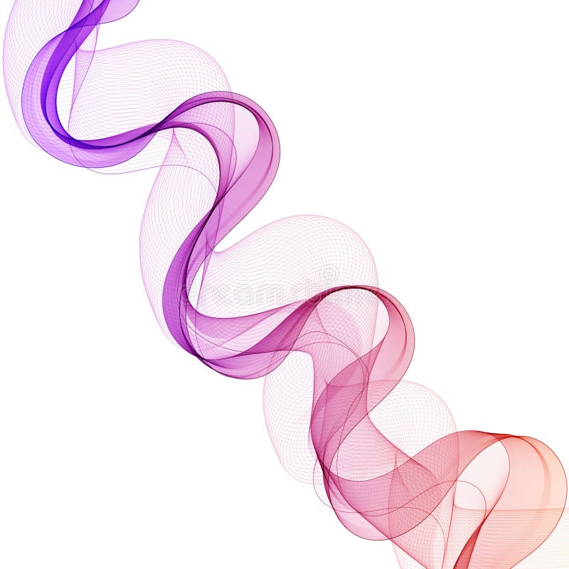 Purple Wave. Abstract Vector Graphics. Eps 10 Stock Illustration ...