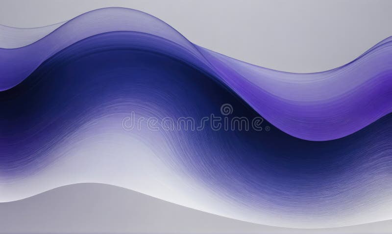 A Purple Wave Flows Across a White Background, Creating a Calming and ...