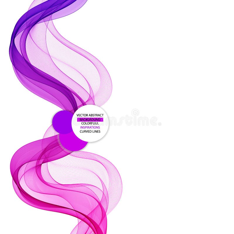 Purple Wave. Template for Presentation. Layout for Advertising. Eps 10 ...