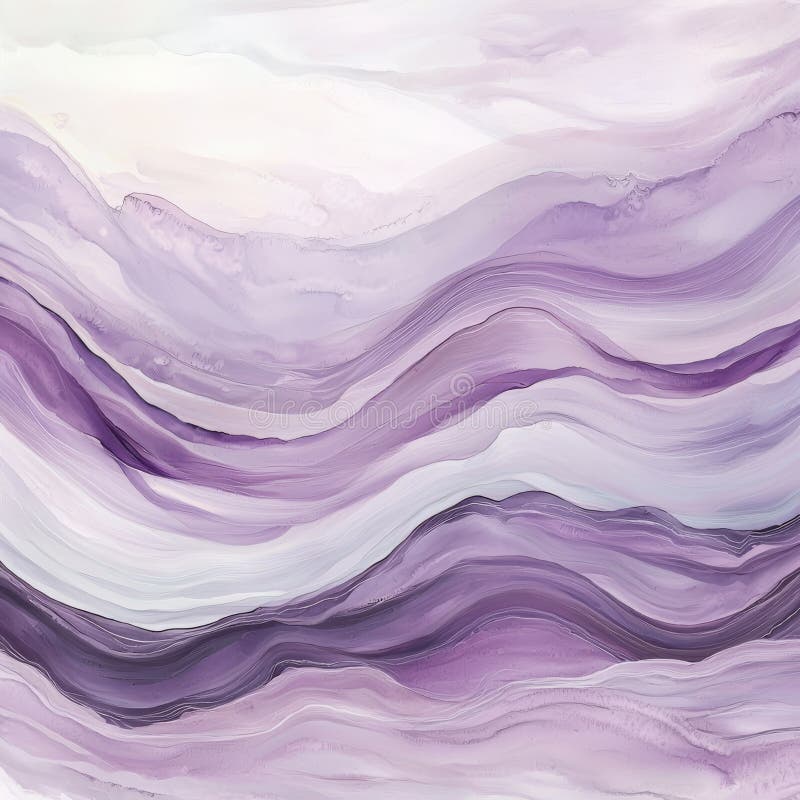 Purple Wave Patterns Create a Visually Striking Composition. Stock ...