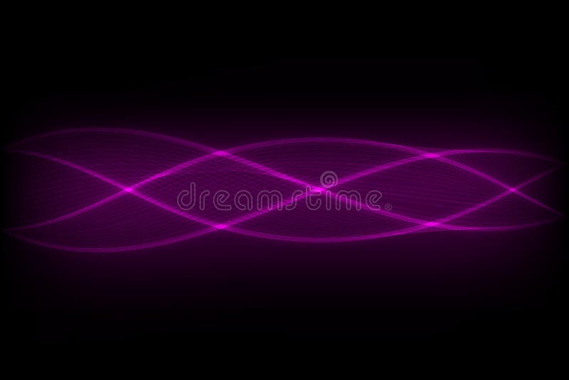 Purple Waveform Vector Background Stock Illustration - Illustration of ...