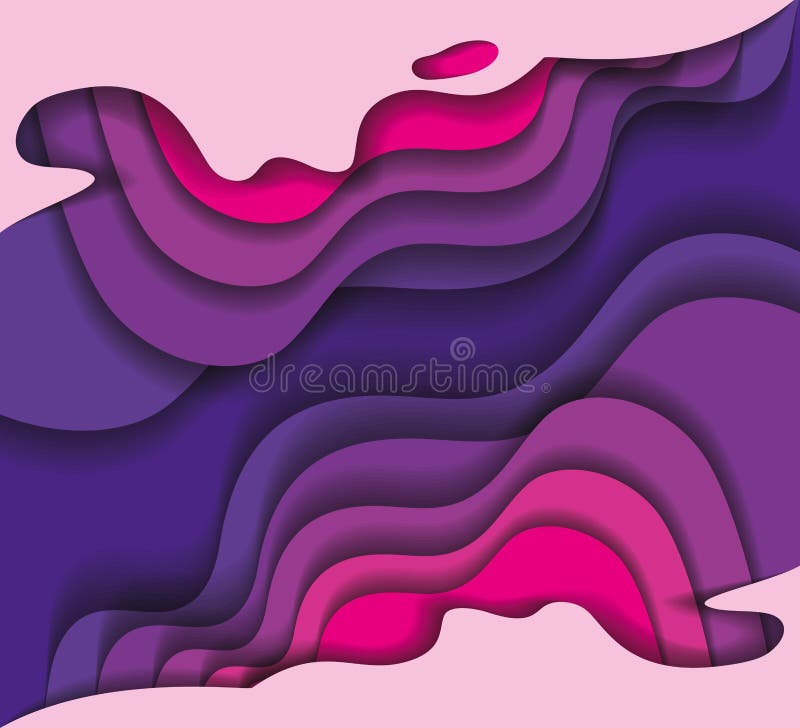 Purple Waves Backgrounds Frames Vector Design Stock Vector ...