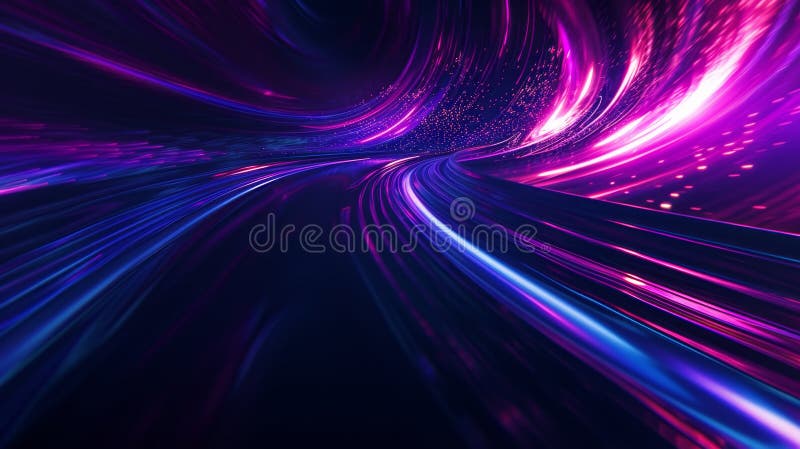 Purple Waves Flowing Pattern Background Stock Illustration ...