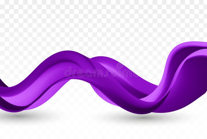 Wave with Shadow.Abstract Green Lines on a White Background. Design ...