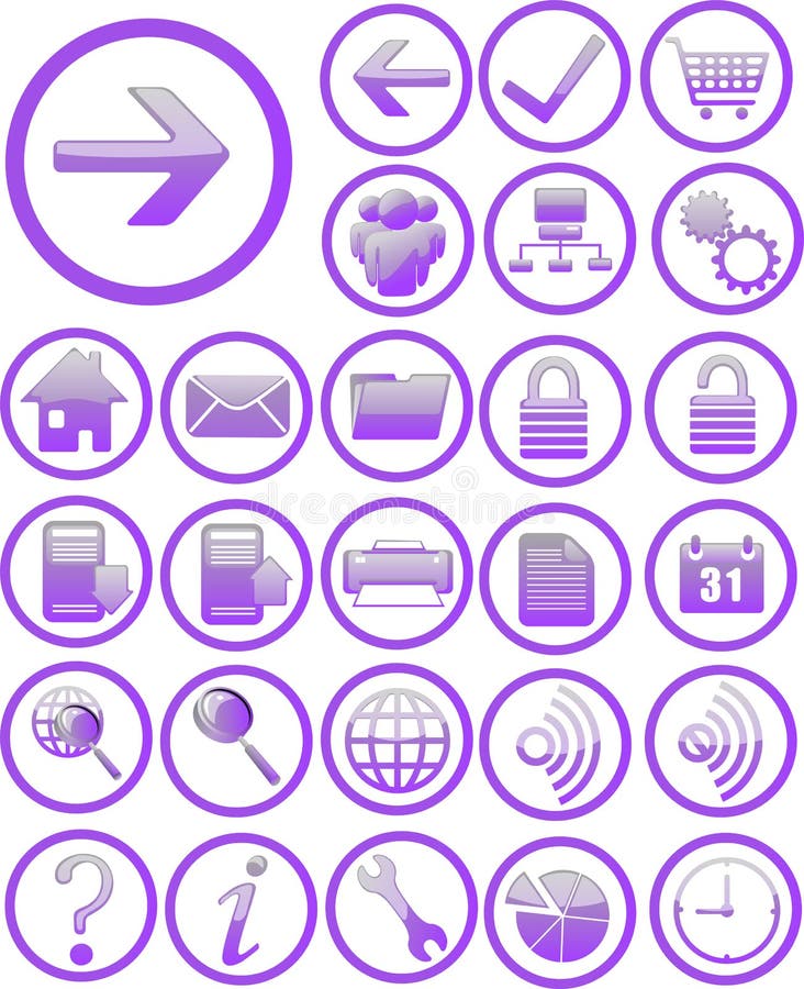 Office buttons stock vector. Illustration of buttons, fresh - 1685131