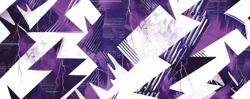 Purple and White Abstract Geometric Background. Seamless Pattern Design ...