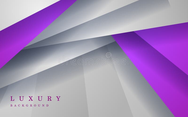 Purple White Background Overlap Dimension Grey Vector Illustration ...