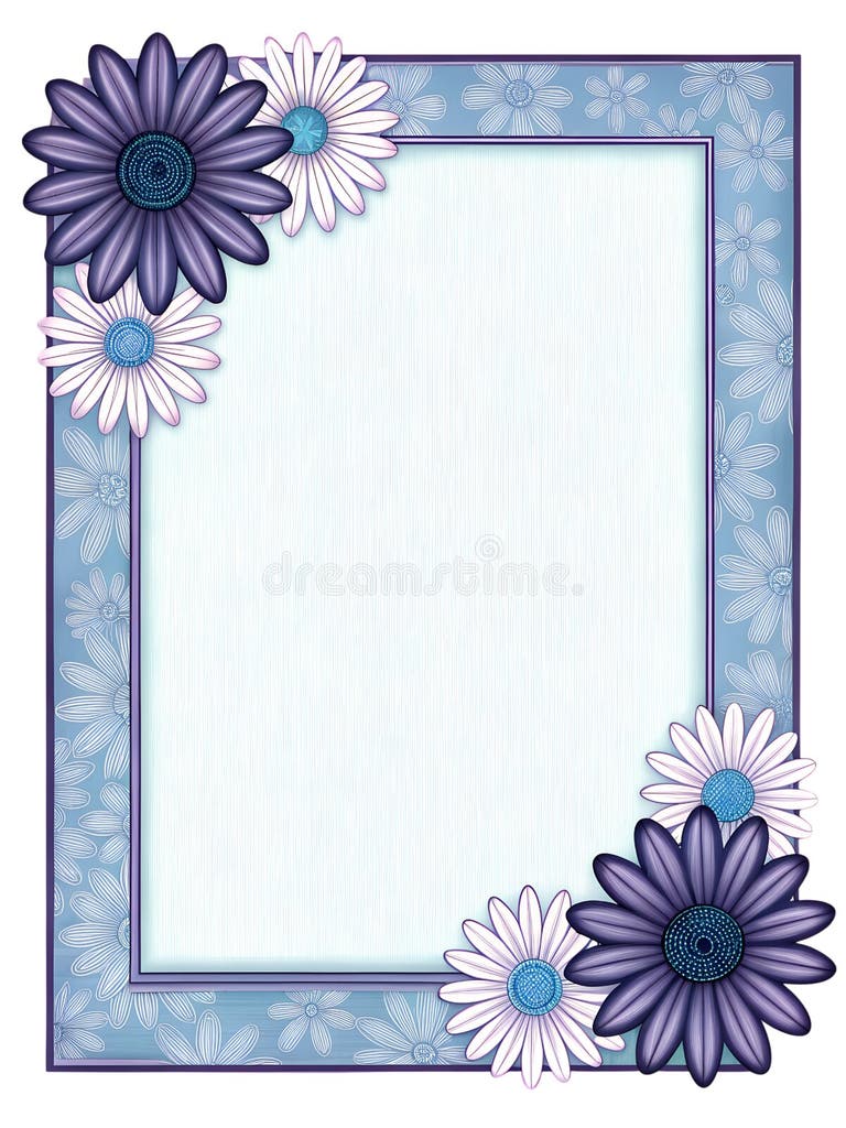 Daisies Border Frame Stock Illustrations – 9,481 Daisies Border Frame ...