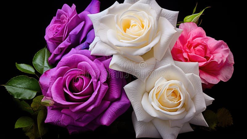 Purple white rose stock illustration. Illustration of hues - 328669867