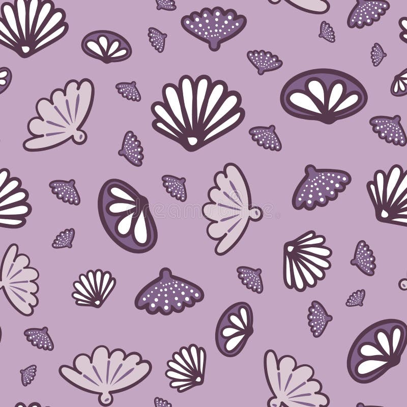 Purple Seashells Stock Illustrations – 373 Purple Seashells Stock ...
