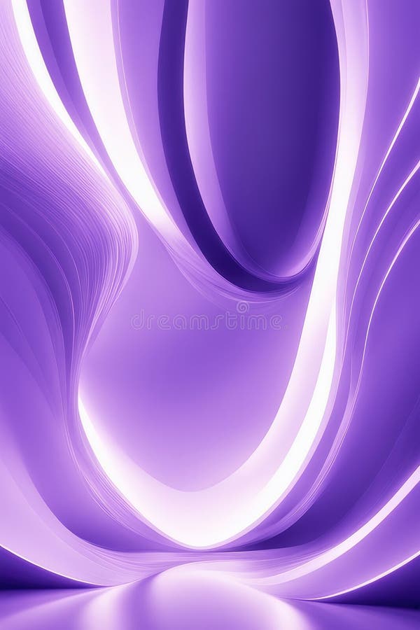 Purple and White Waves Abstract Background, Vertical Composition Stock ...