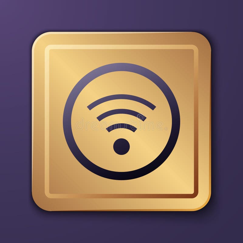 Purple Network Cloud Connection Icon Isolated on Yellow Background ...