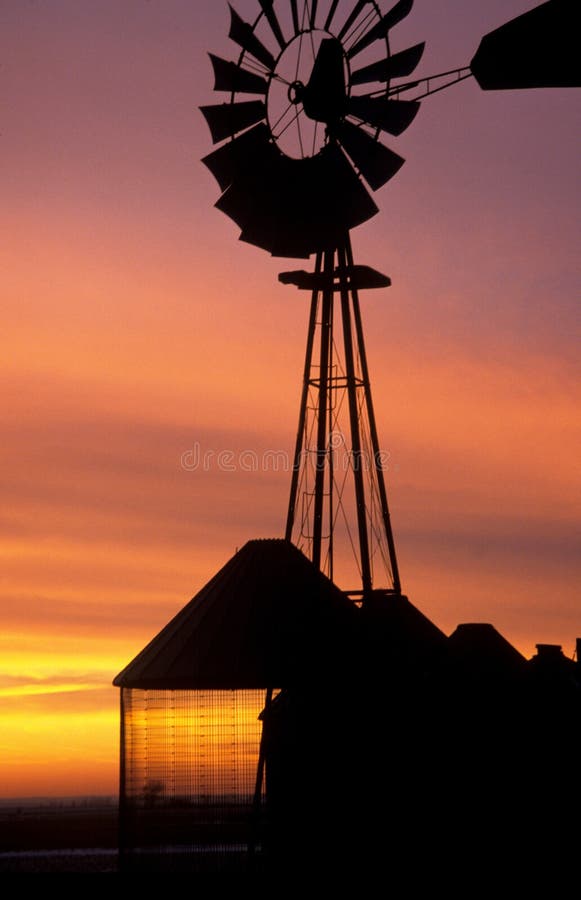 Farm windmill stock image. Image of windmill, farm, shadow - 1084571