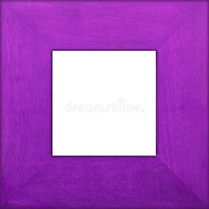 Purple Wooden Square Frame stock photo. Image of stained - 130762
