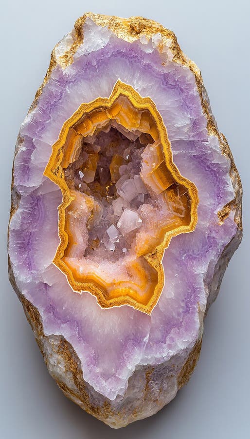 Agate and Quartz geode stock image. Image of detail - 108094685