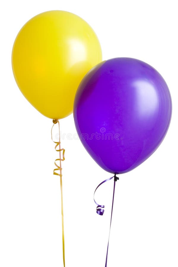 Purple And Yellow Balloon Stock Photo - Image: 6222830