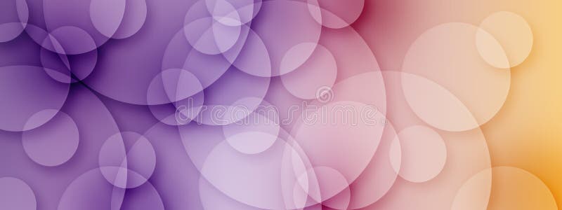 Purple and Yellow Circles Abstract Tech Banner Design Stock ...