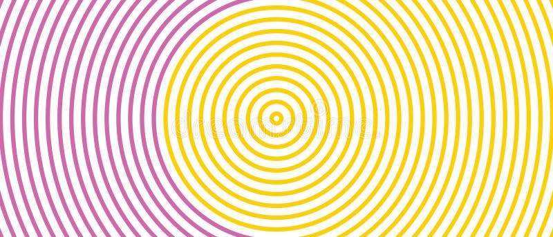 Purple and Yellow Concentric Circle Pattern with Alternating Circles ...
