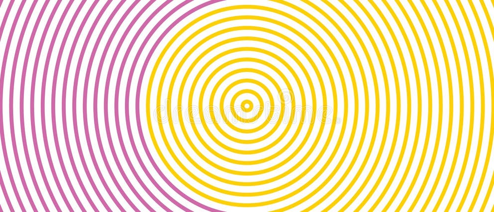 Purple and Yellow Concentric Circle Pattern with Alternating Circles ...