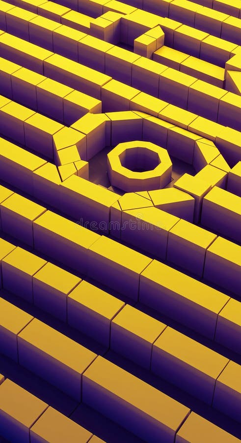 Purple Yellow Geometric Patterns Abstract Vector Digital Design ...