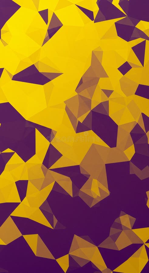 Purple Yellow Geometric Patterns Abstract Vector Digital Design ...