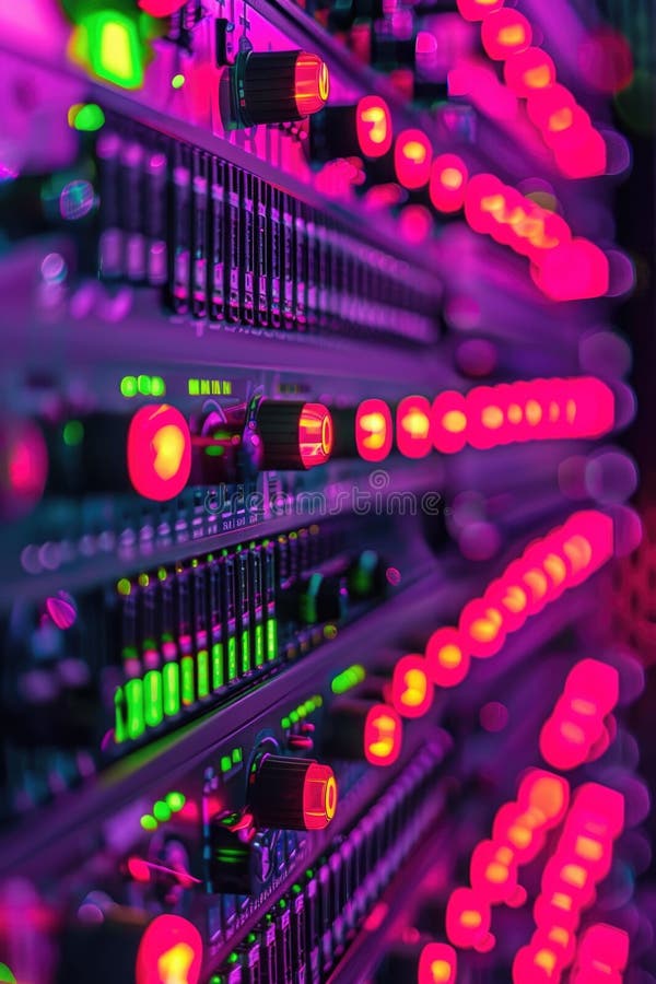 Purple Yellow Rack Servers Stock Photos - Free & Royalty-Free Stock ...