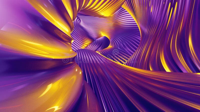 Purple Yellow Spiral Background Stock Photo - Image of design ...