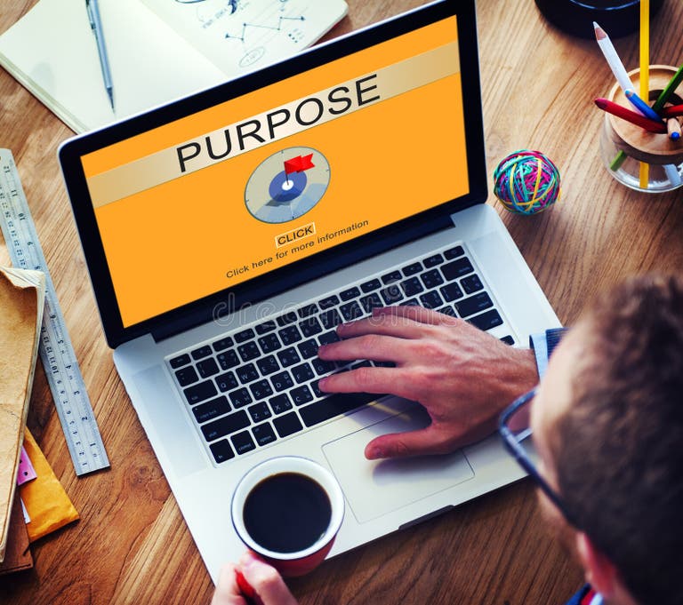 Purpose Aim Mean Objective Potential Reason Concept Stock Photo - Image ...