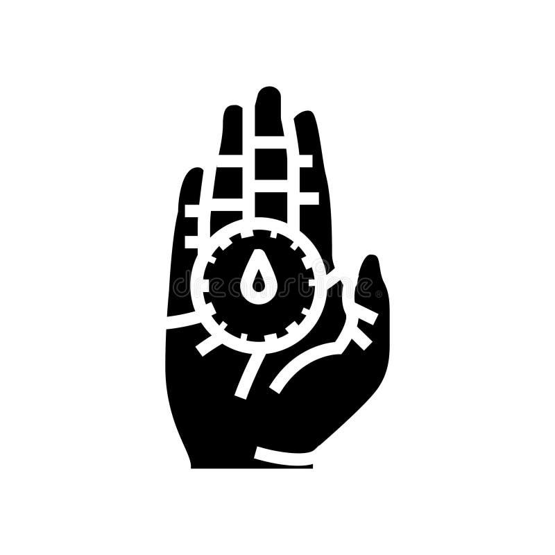 Purpose Compass Motivation Glyph Icon Vector Illustration Stock ...